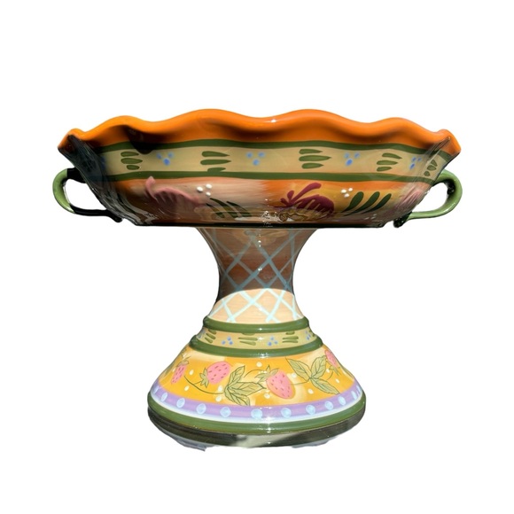 Zrike | Dining | Vintage Chanticleer Hand Painted Compote Handles For ...